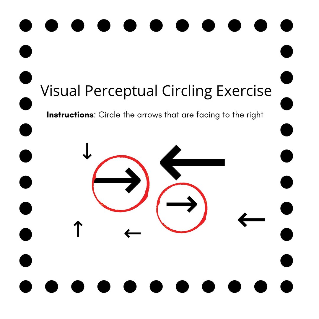 Visual Perceptual Arrow Worksheet Exercise - Etsy