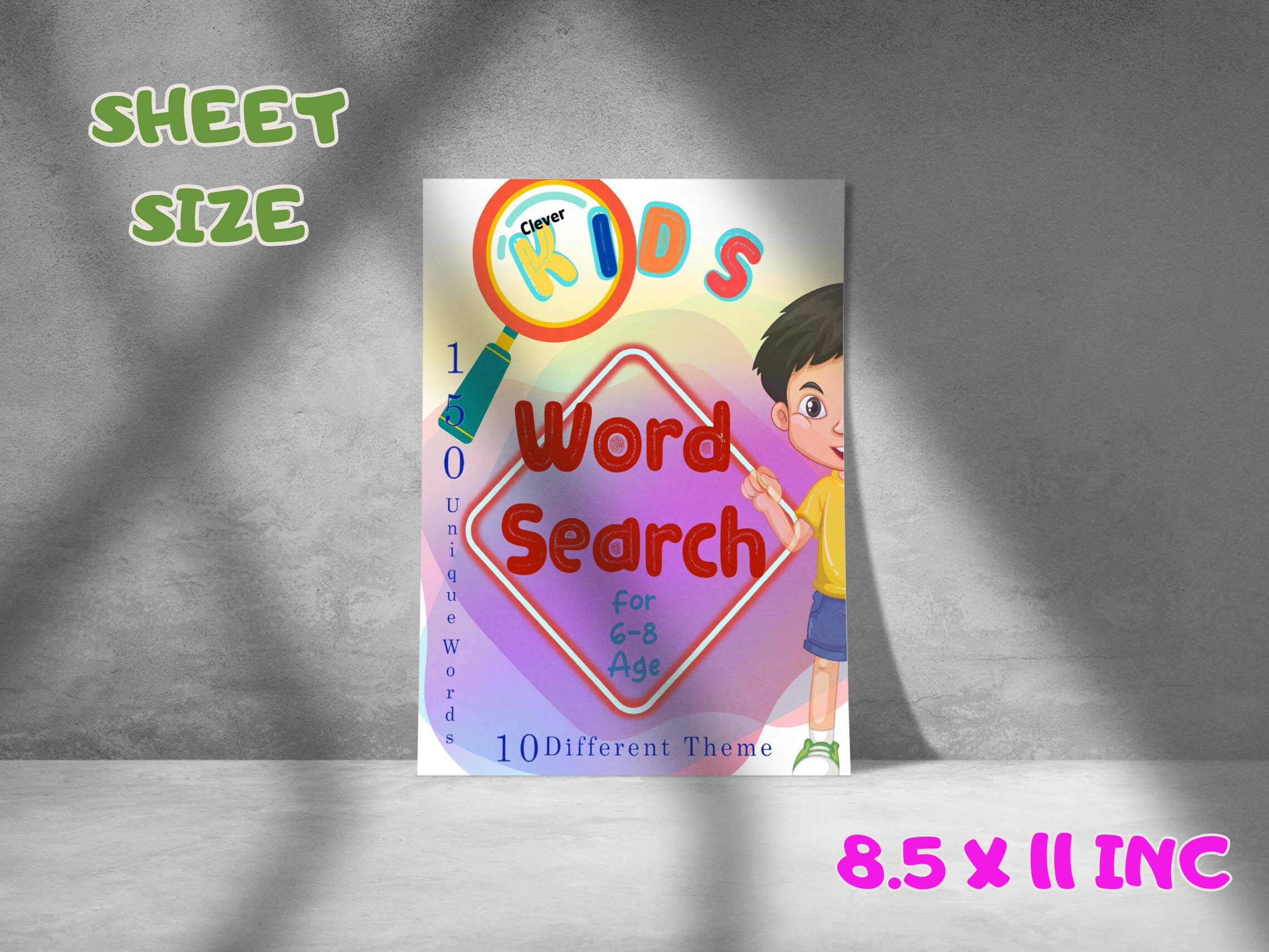 Word Search Book for Kids 6-8 Age Activity Book for Kids , 6-8 Ages ...