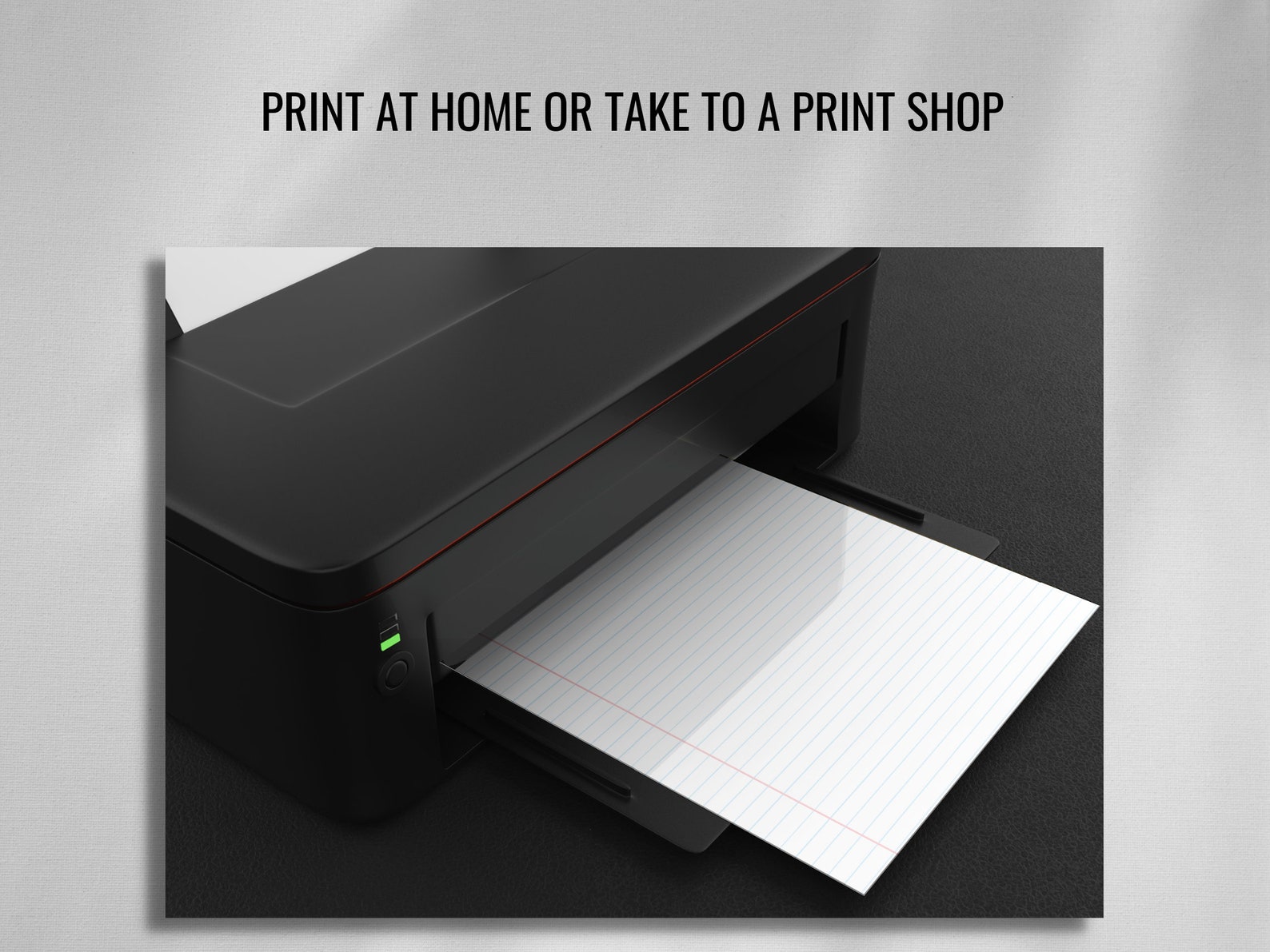 Printable Blank Lined Paper Pack, College Ruled Paper, Downloadable PDF ...