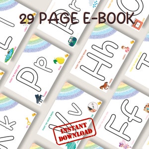 Paint the Letters According to Their Colors, Children's Coloring Book ...