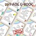 Paint the Letters According to Their Colors, Children's Coloring Book ...