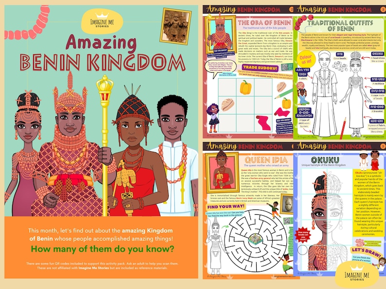 Benin Kingdom Educational Activity Pack for Kids, Black History ...