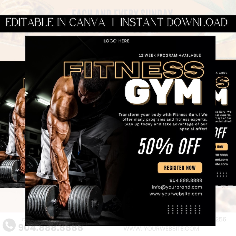Gym Flyer - Etsy