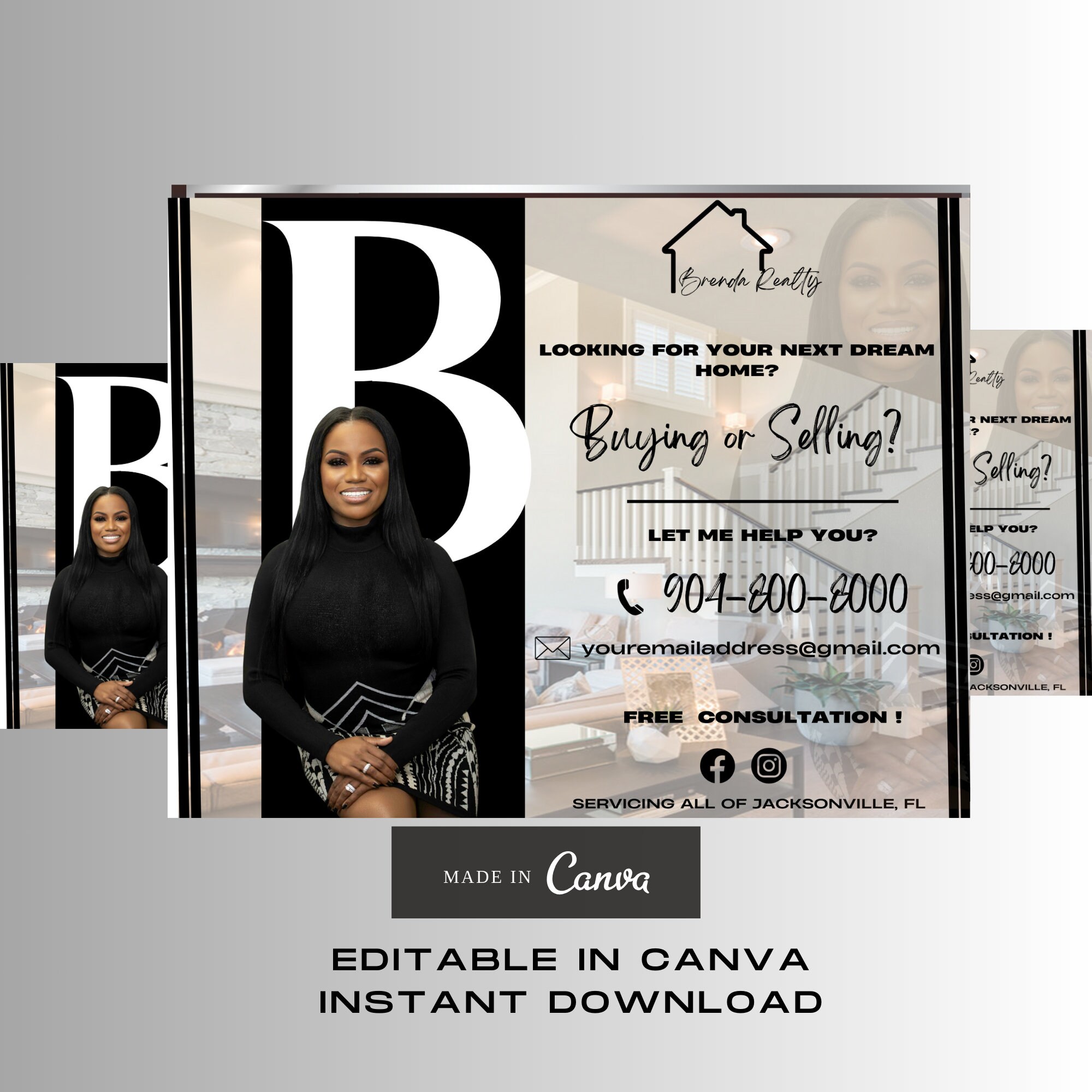 Real Estate Flyer, Home Buying Flyer, Realtor Flyer, DIY Flyer, Canva ...