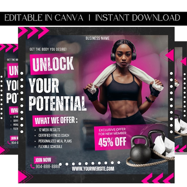 Gym Flyer - Etsy