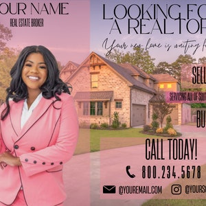 Real Estate Flyer, Home Buying Flyer, Realtor Flyer, DIY Flyer, Canva ...