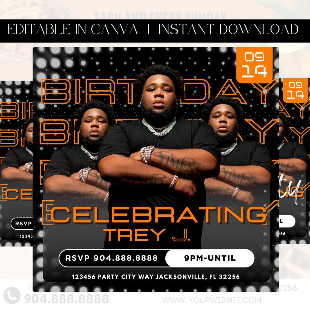 Club Flyer, Birthday Invitation, Birthday Party Invitation, Party ...