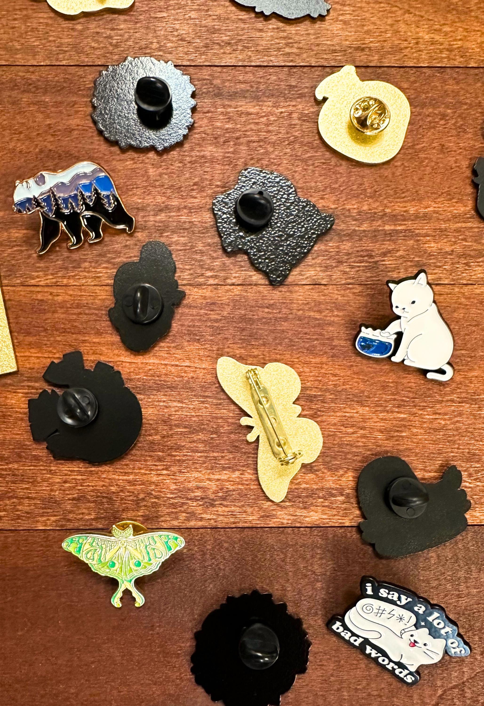 Mystery Enamel Pin Box – Cute Aesthetic Lapel Pins | 1, 5, or 10 Random ...