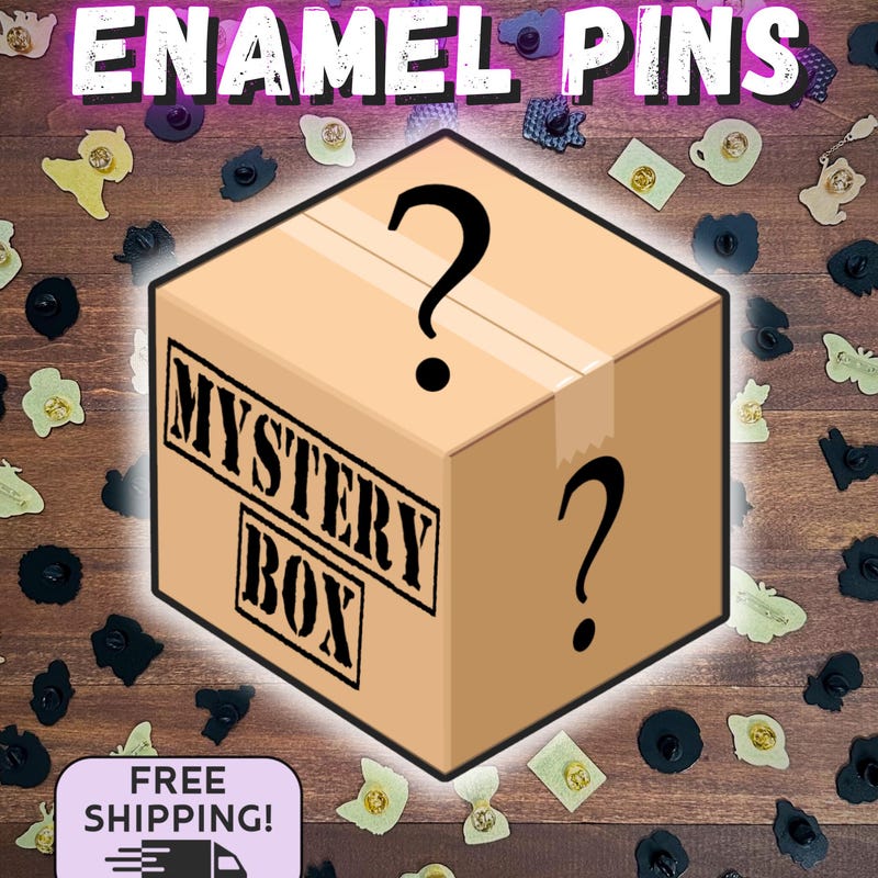 Mystery Enamel Cat Pin - Etsy