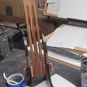 Handcrafted Wooden Mandolin Stand - Etsy