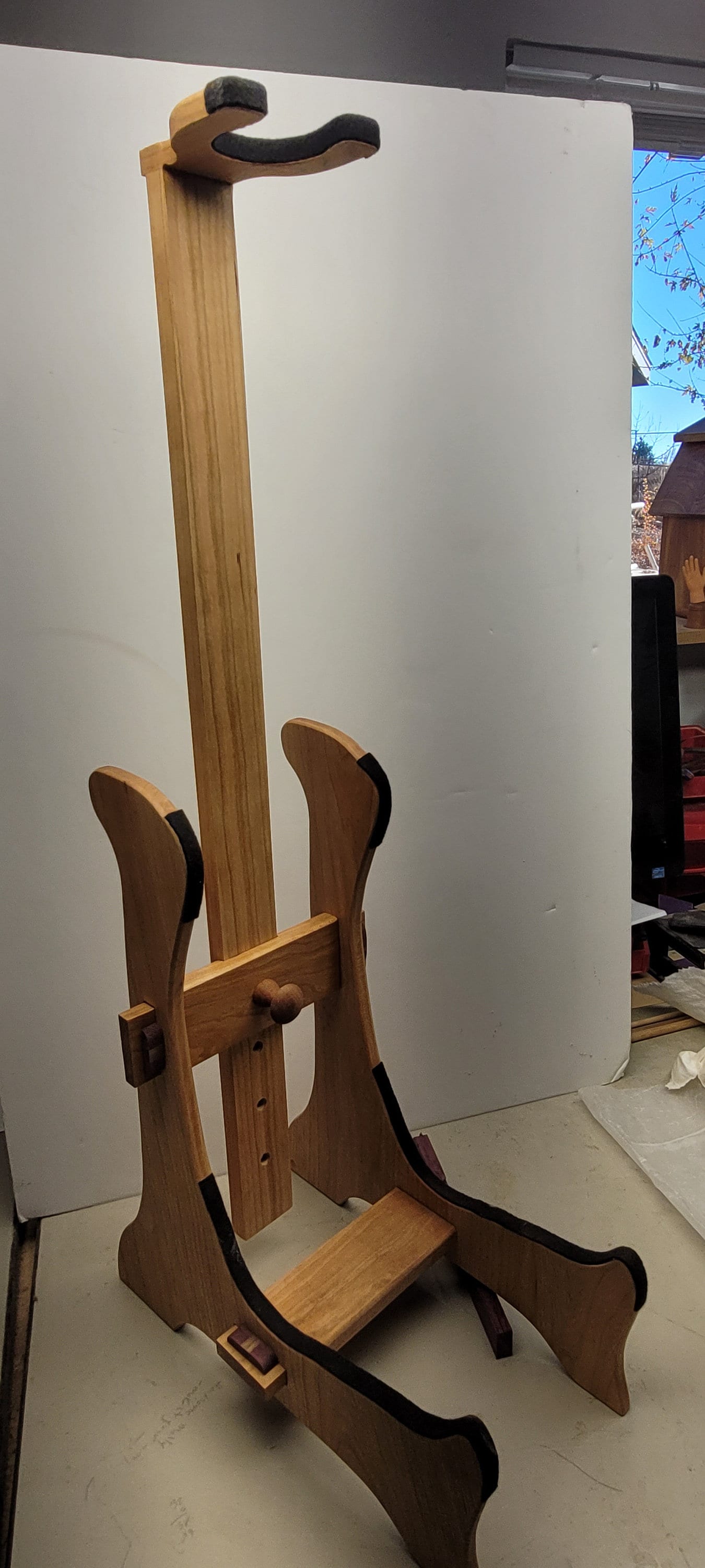 Handcrafted Wooden Guitar Stand - Etsy