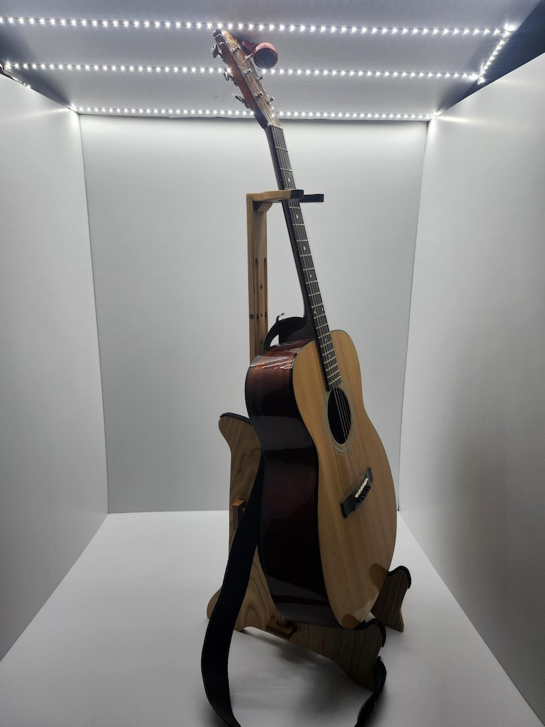 Handcrafted Wooden Guitar Stand - Etsy