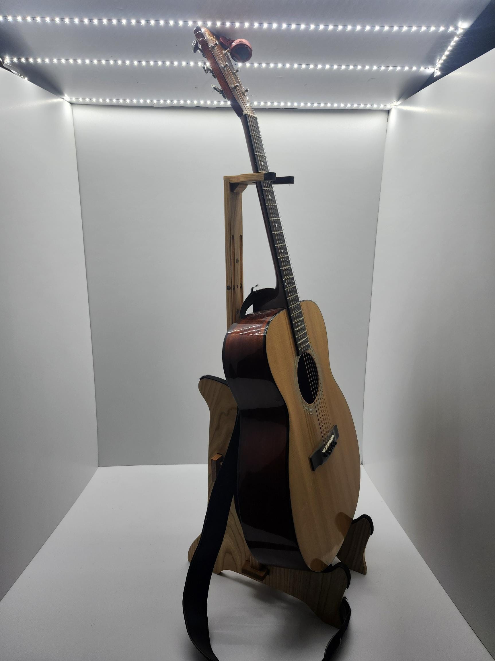 Handcrafted Wooden Guitar Stand - Etsy