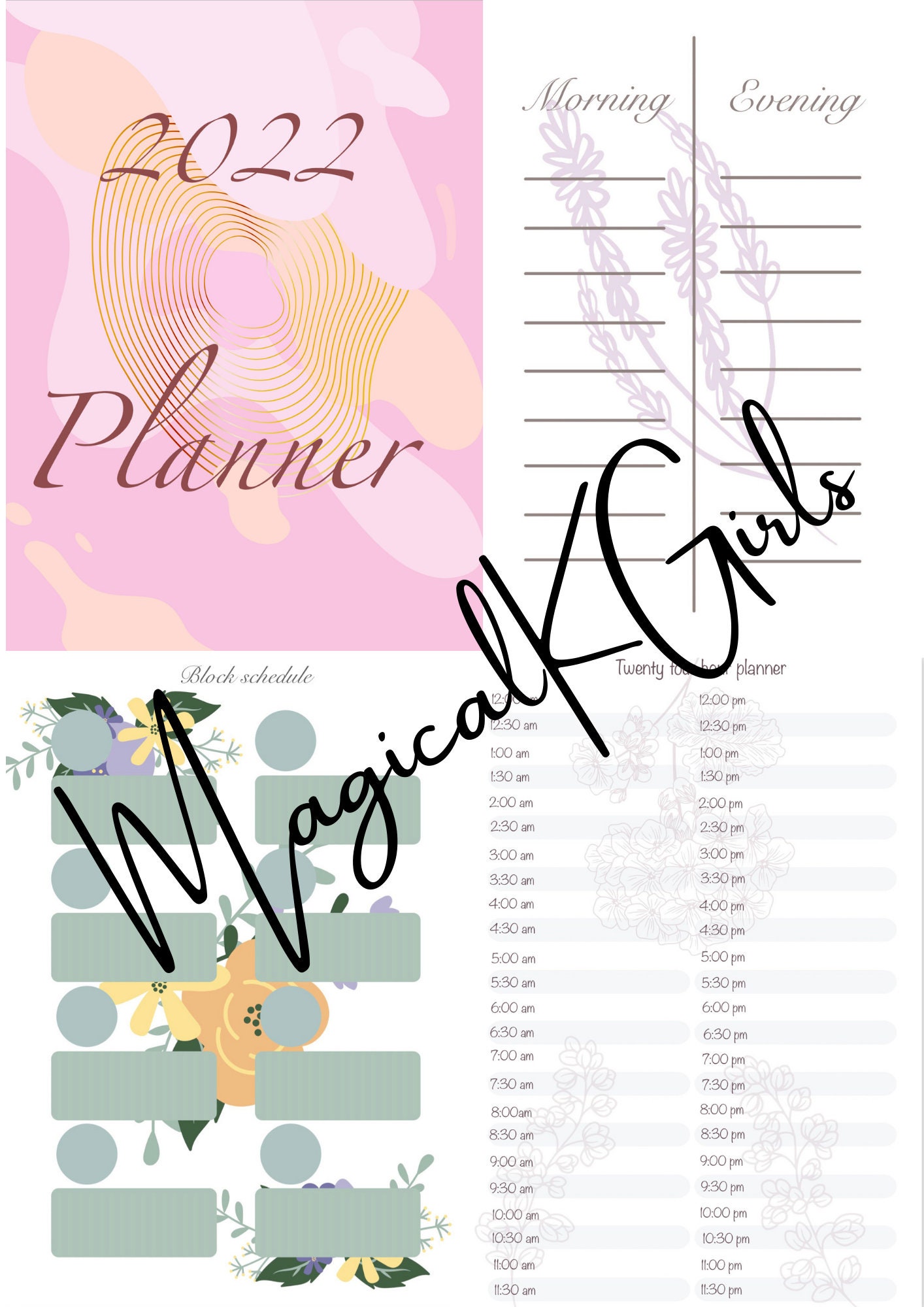 2022 Printable Planner With Extra Pages - Etsy