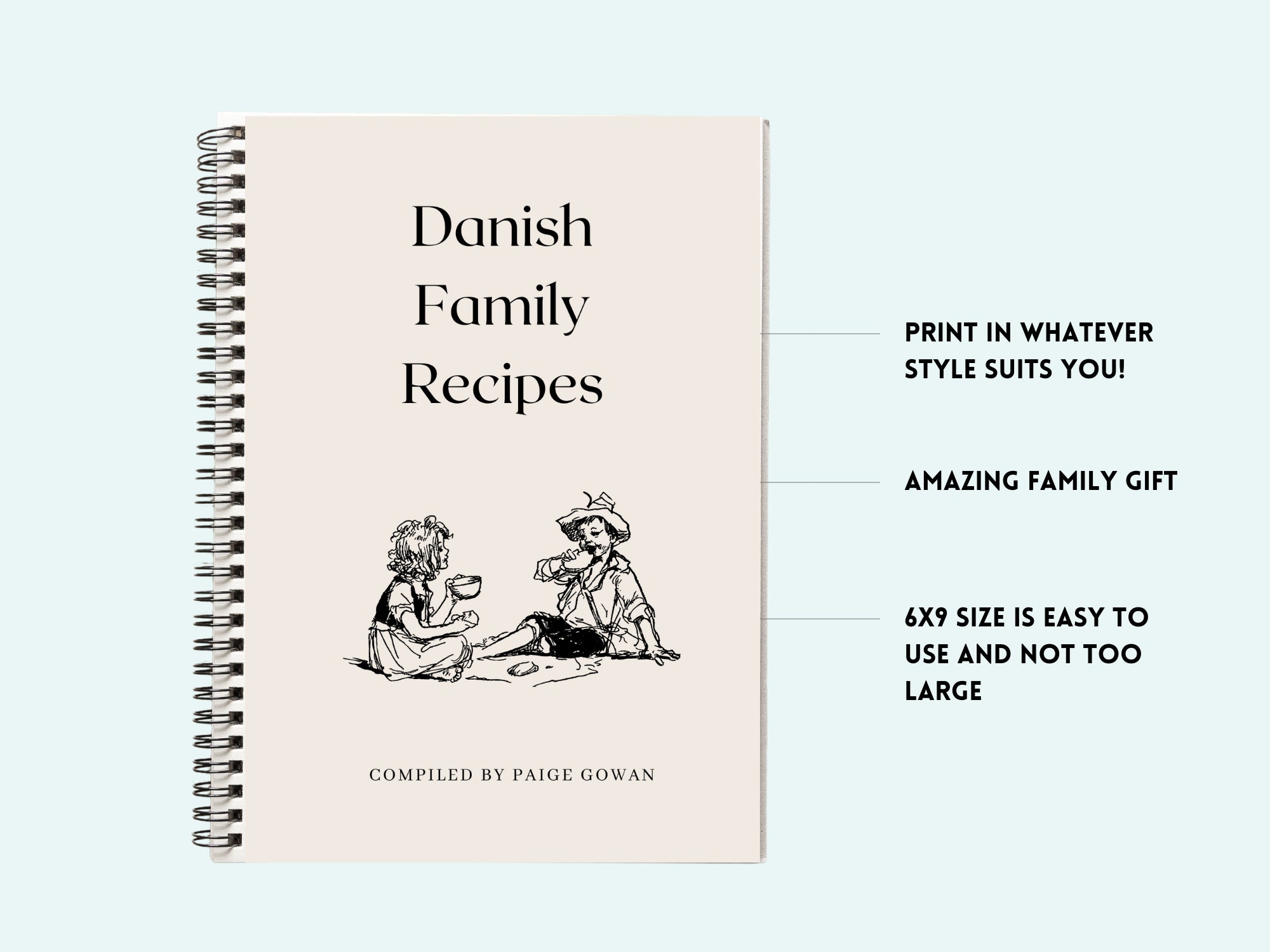Vintage Family Recipe Book Template | Editable Cookbook, Canva - Etsy
