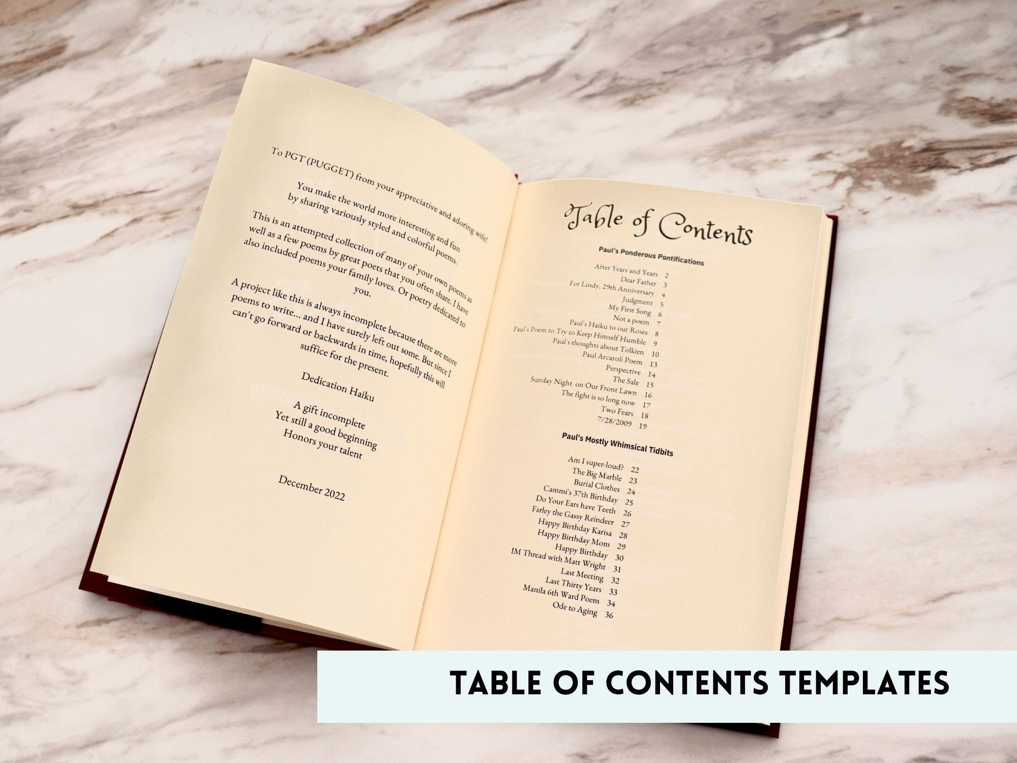 Custom Family History Book Template | Life History Book | Genealogy ...