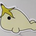 Narwhal Vinyl Die Cut Sticker, Banana Narwhal Sticker, Waterproof ...