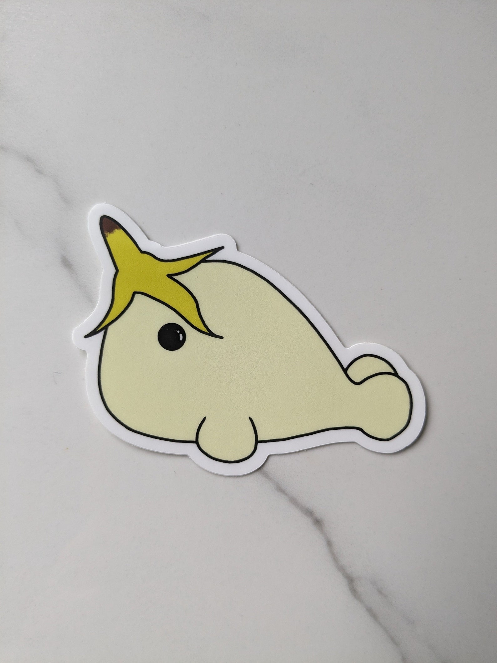 Narwhal Vinyl Die Cut Sticker, Banana Narwhal Sticker, Waterproof ...