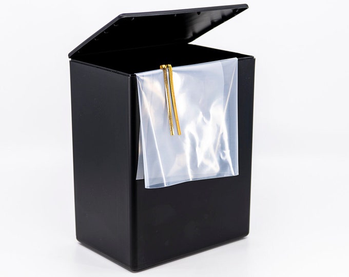 Temporary Urn for Cremated Remains, Black Plastic With Snap Lid ...