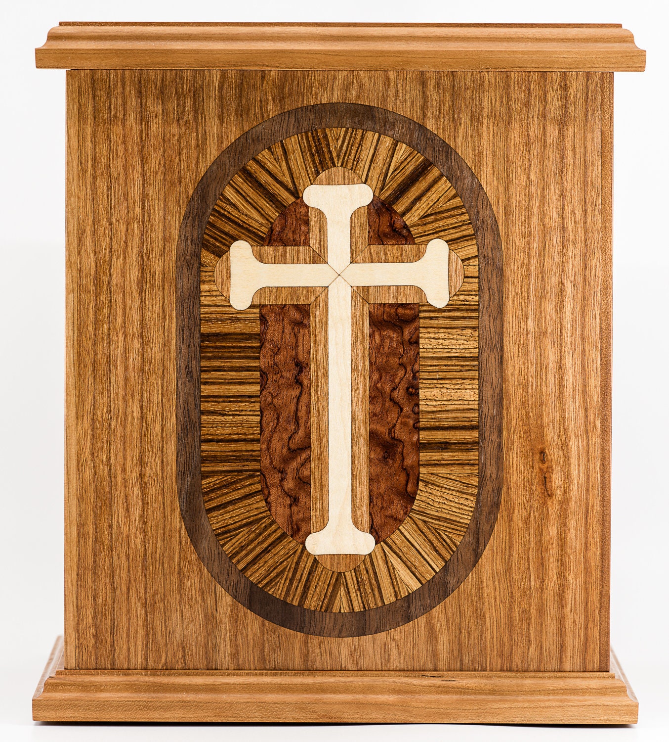 Christian Wood Cremation Urn for Adults Custom Handcrafted - Etsy