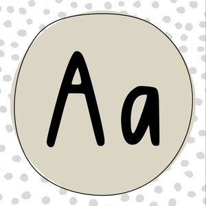 Alphabet Classroom Decor Posters, CANVA Editable Upper and Lowercase ...