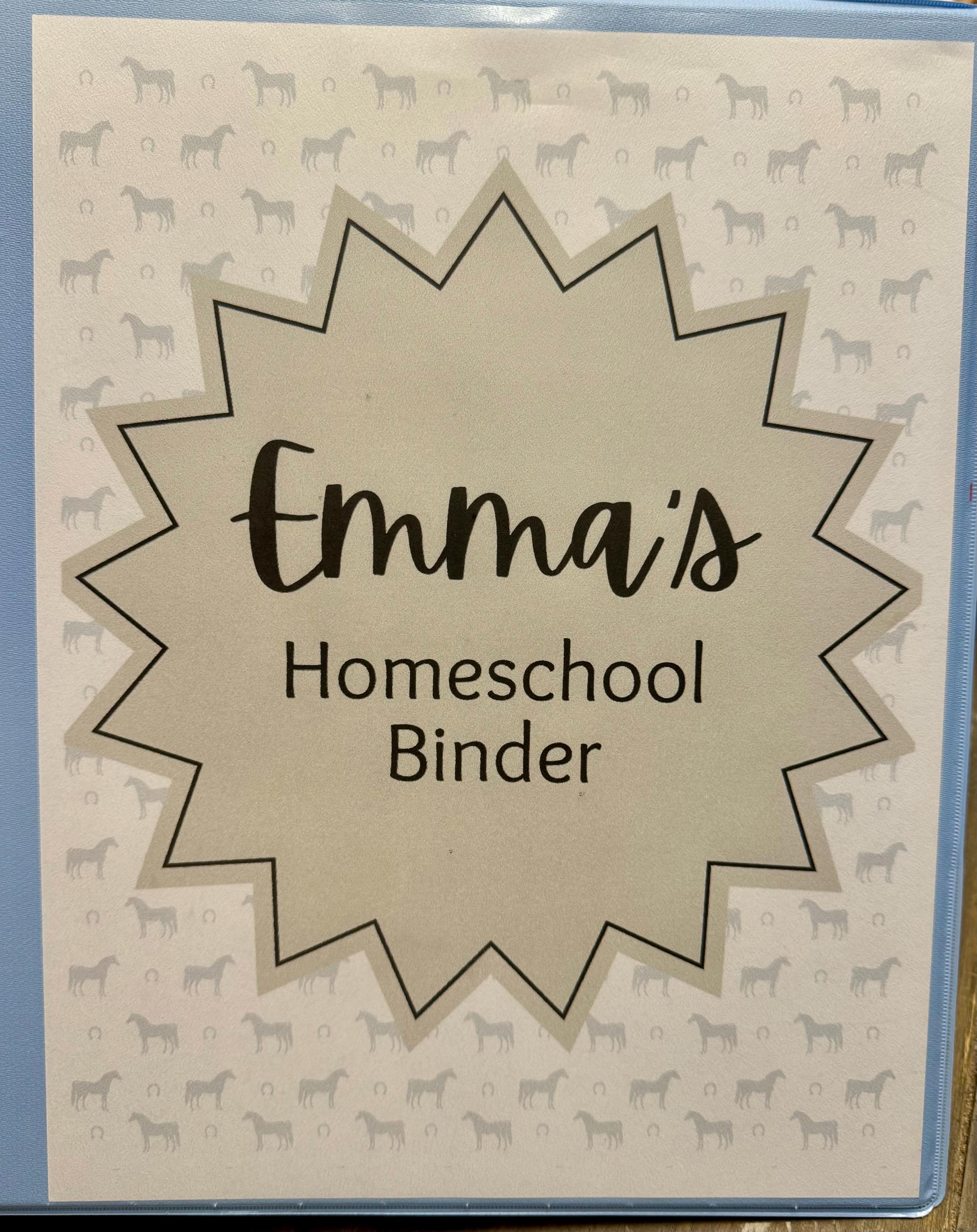 Custom Homeschool Binder this Binder Belongs To Page - Etsy