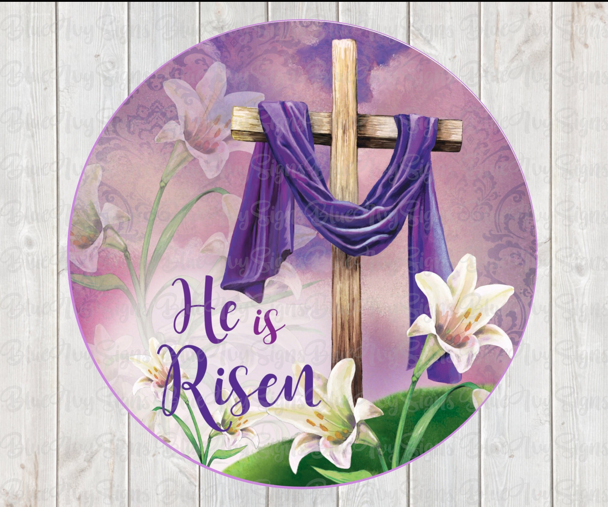 Easter Sign Wreath Accessory Metal Sign - Etsy