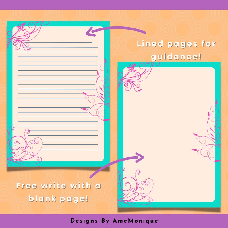 Swirl Into Spring Printable Stationery Set, Spring Time, A4 US Letter ...