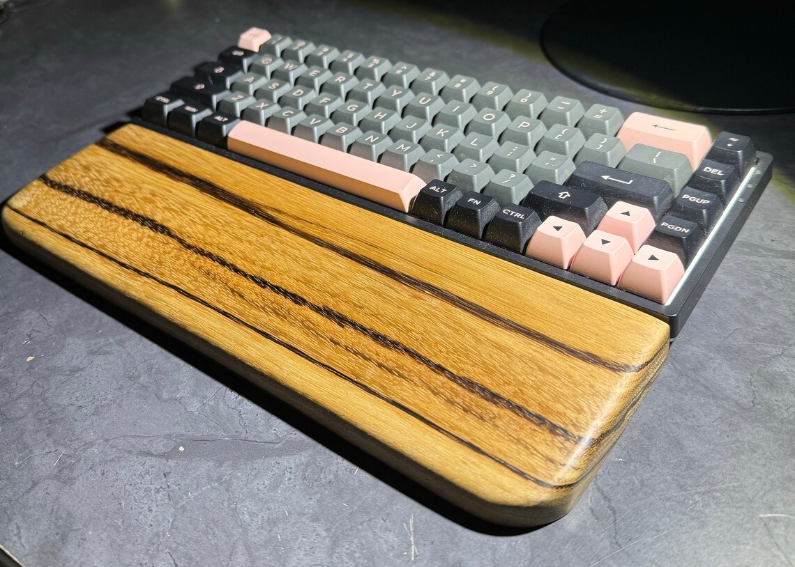 Handmade Zebra Wood Wrist Rest - Palm Rest - Custom, Made to Order ...