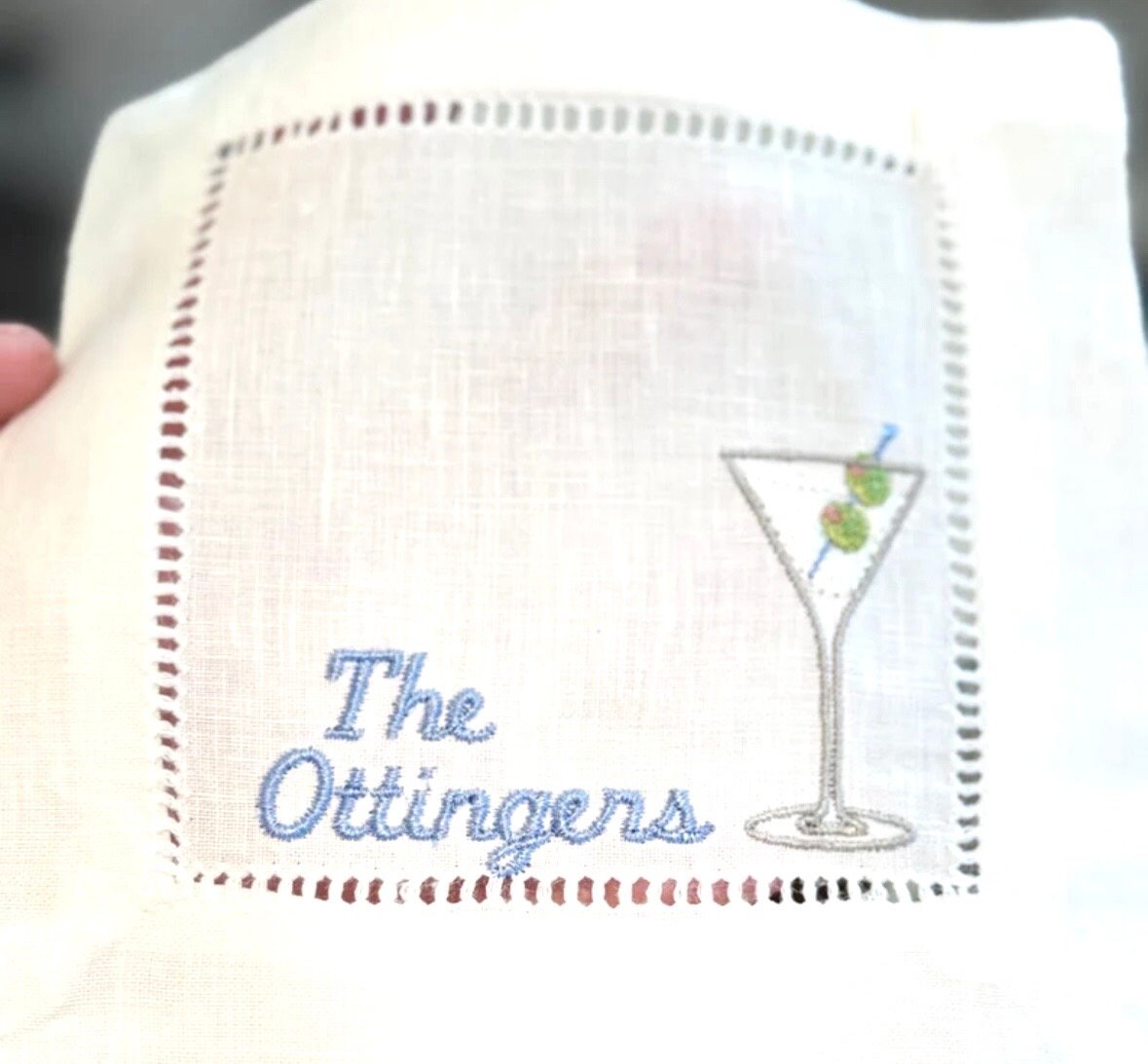 Martini Cocktail Napkins Personalized Martini Cocktail Napkins Martini ...