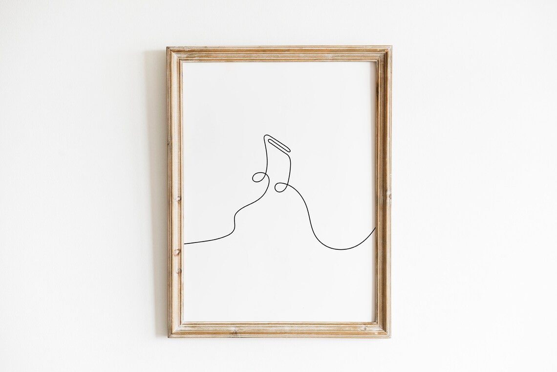 Music One Line Art, Music Note Line Art, Music One Line Drawing ...