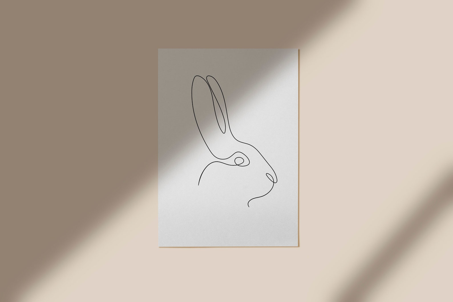 Bunny One Line Art, Rabbit One Line, Bunny Line Art, Bunny Minimalist ...