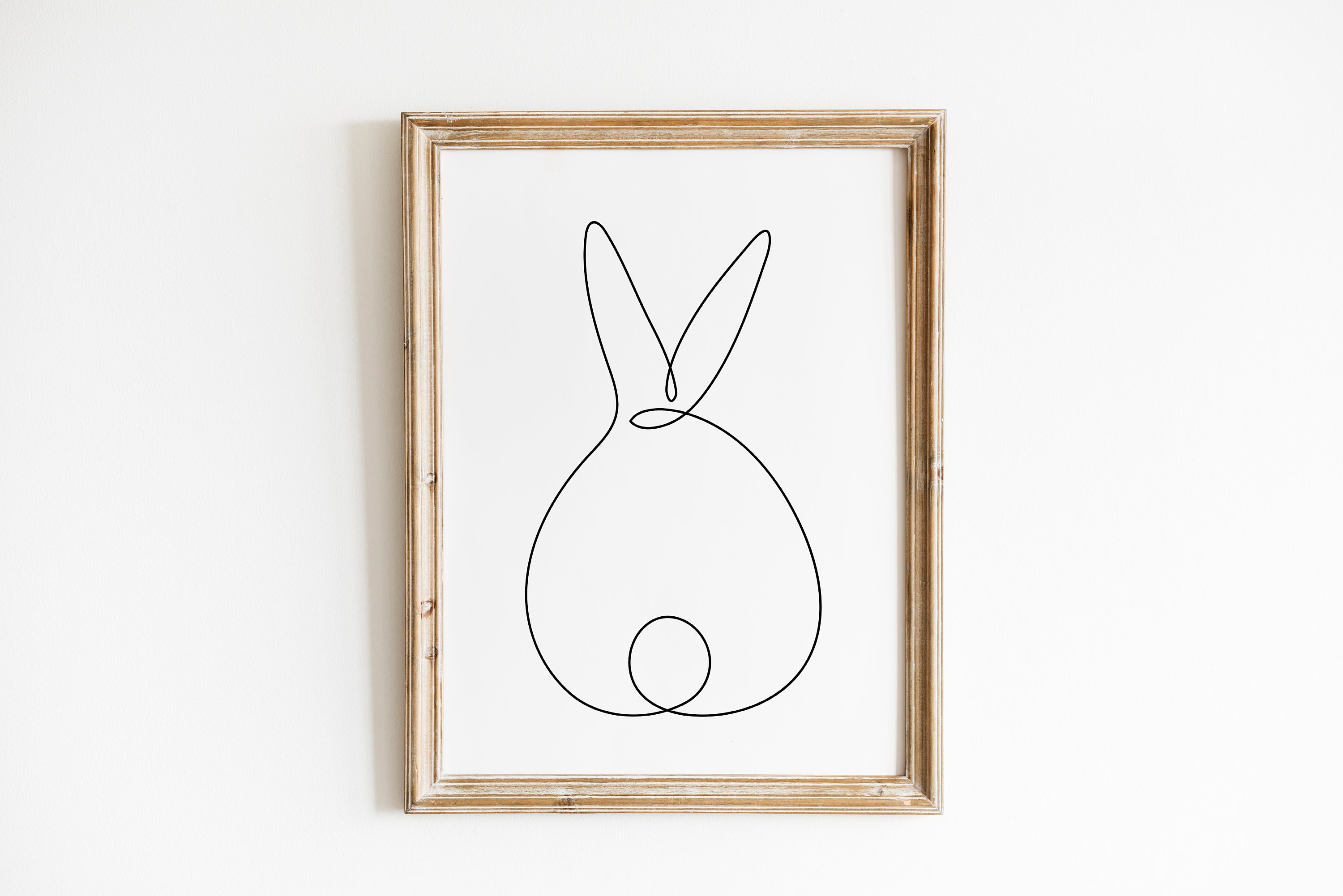 Bunny Butt One Line Art Rabbit One Line Bunny Line Art - Etsy