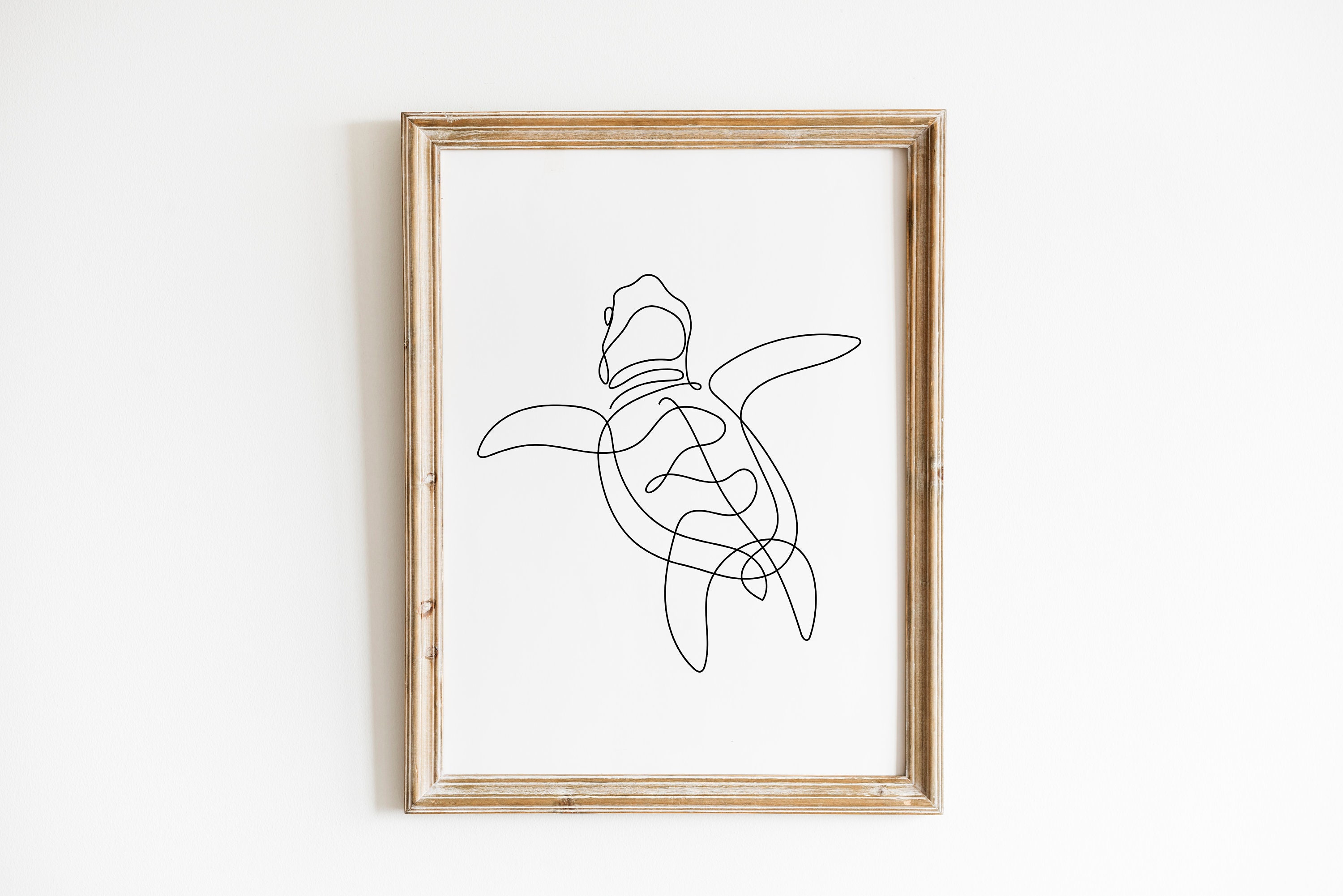 Turtle One Line Art, Turtle Line Art, Turtle Minimalist Print, Turtle ...