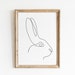 Bunny One Line Art, Rabbit One Line, Bunny Line Art, Bunny Minimalist ...