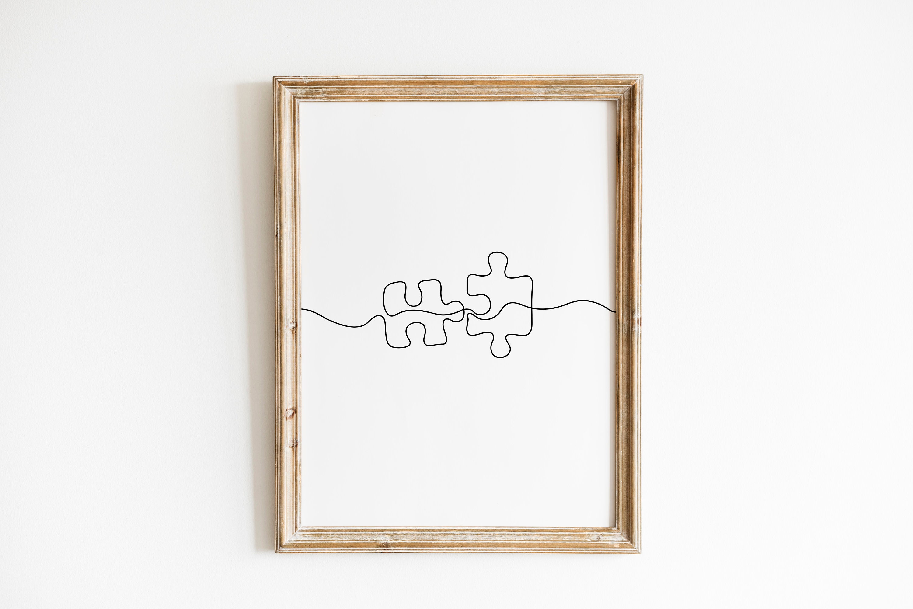 Puzzle One Line Art, Puzzle Line Art, Puzzle One Line Drawing ...