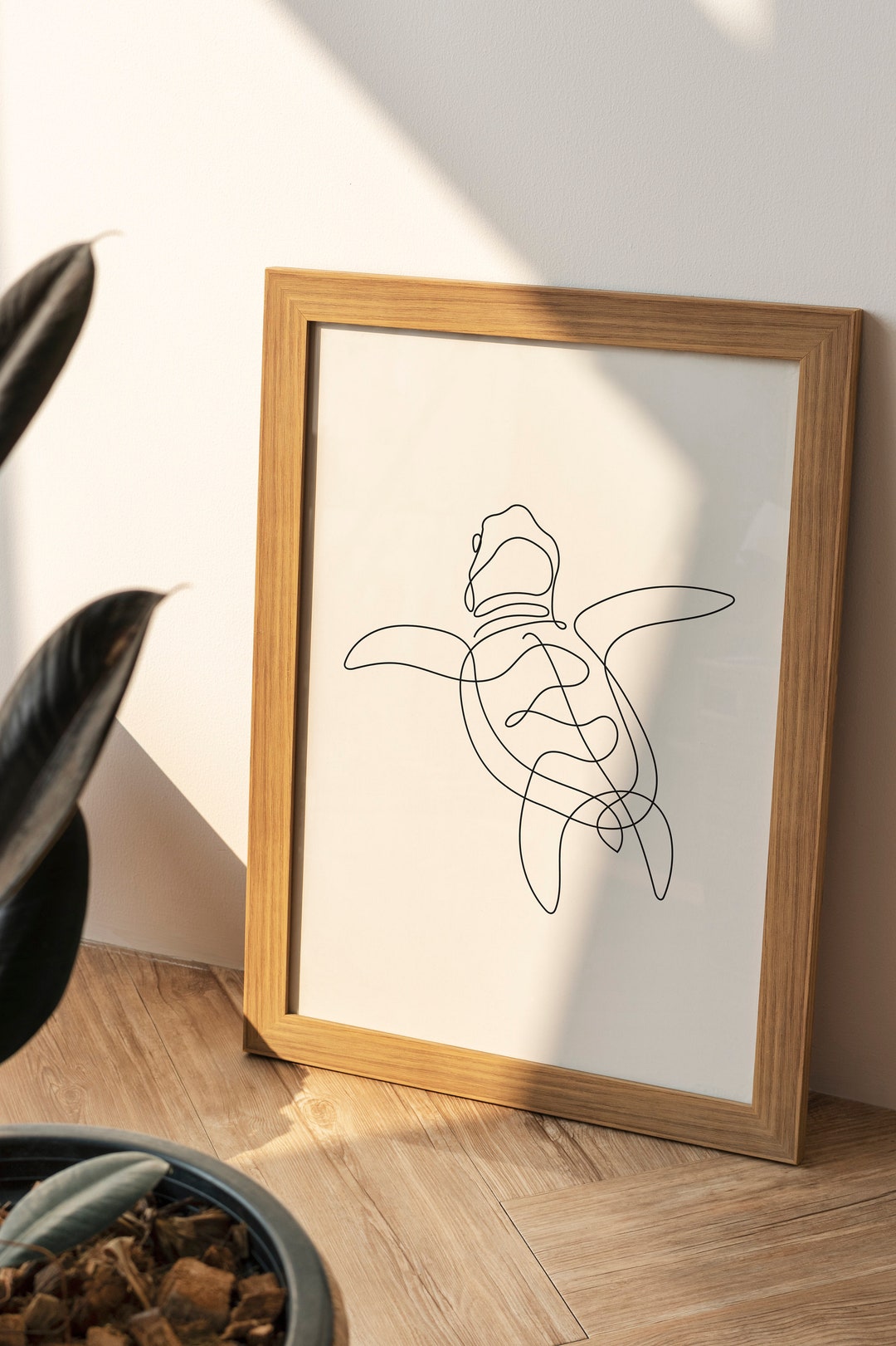 Turtle One Line Art, Turtle Line Art, Turtle Minimalist Print, Turtle ...