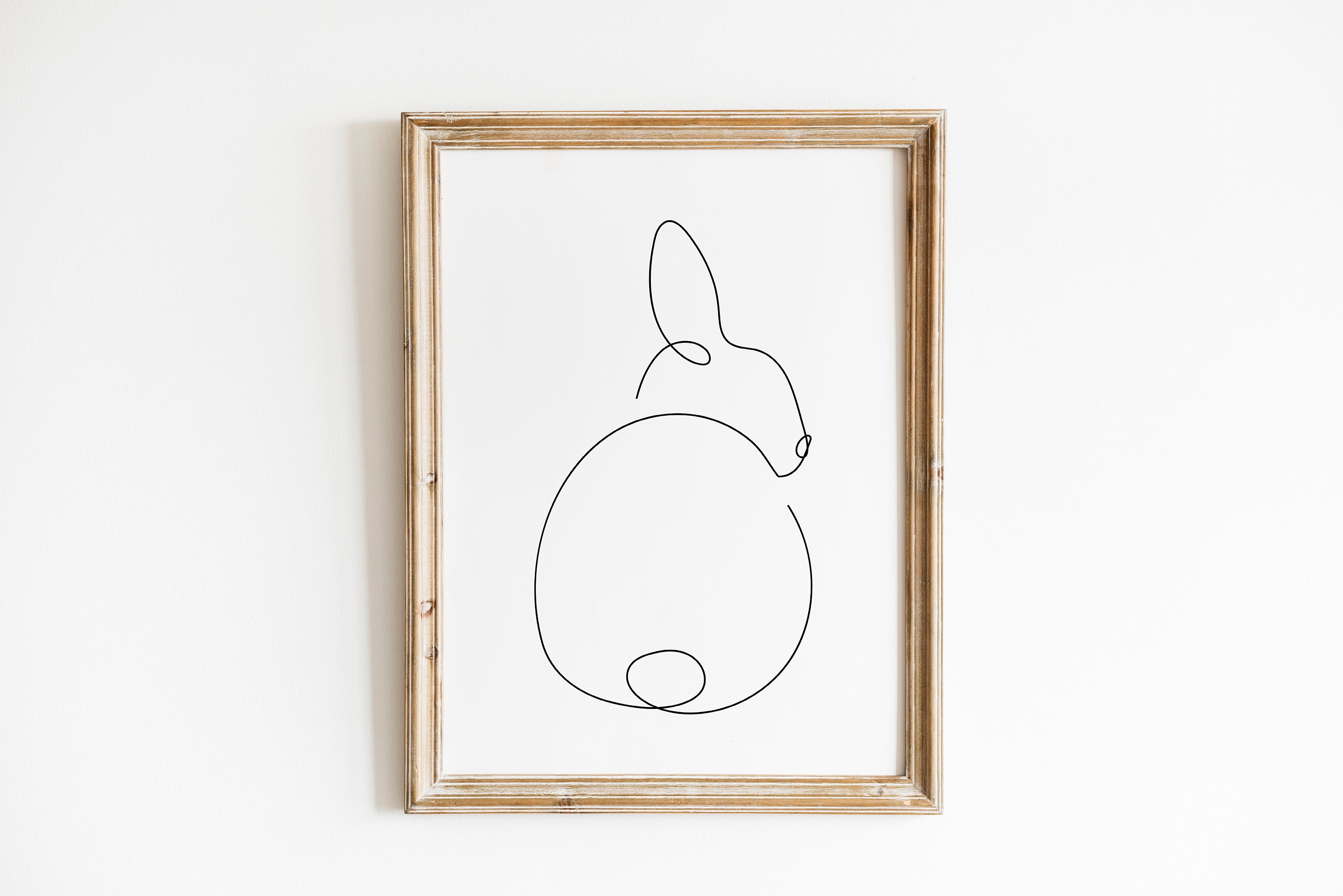 Bunny Butt One Line Art, Rabbit One Line, Bunny Line Art, Bunny ...