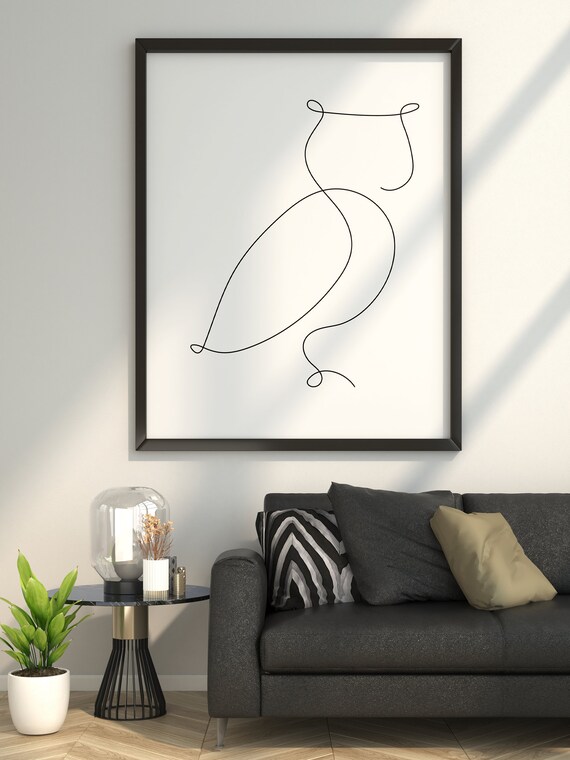 Moderne Eulenkunst Wandbild 'Moderne Pop Art Löwe Kunst' Bilderart