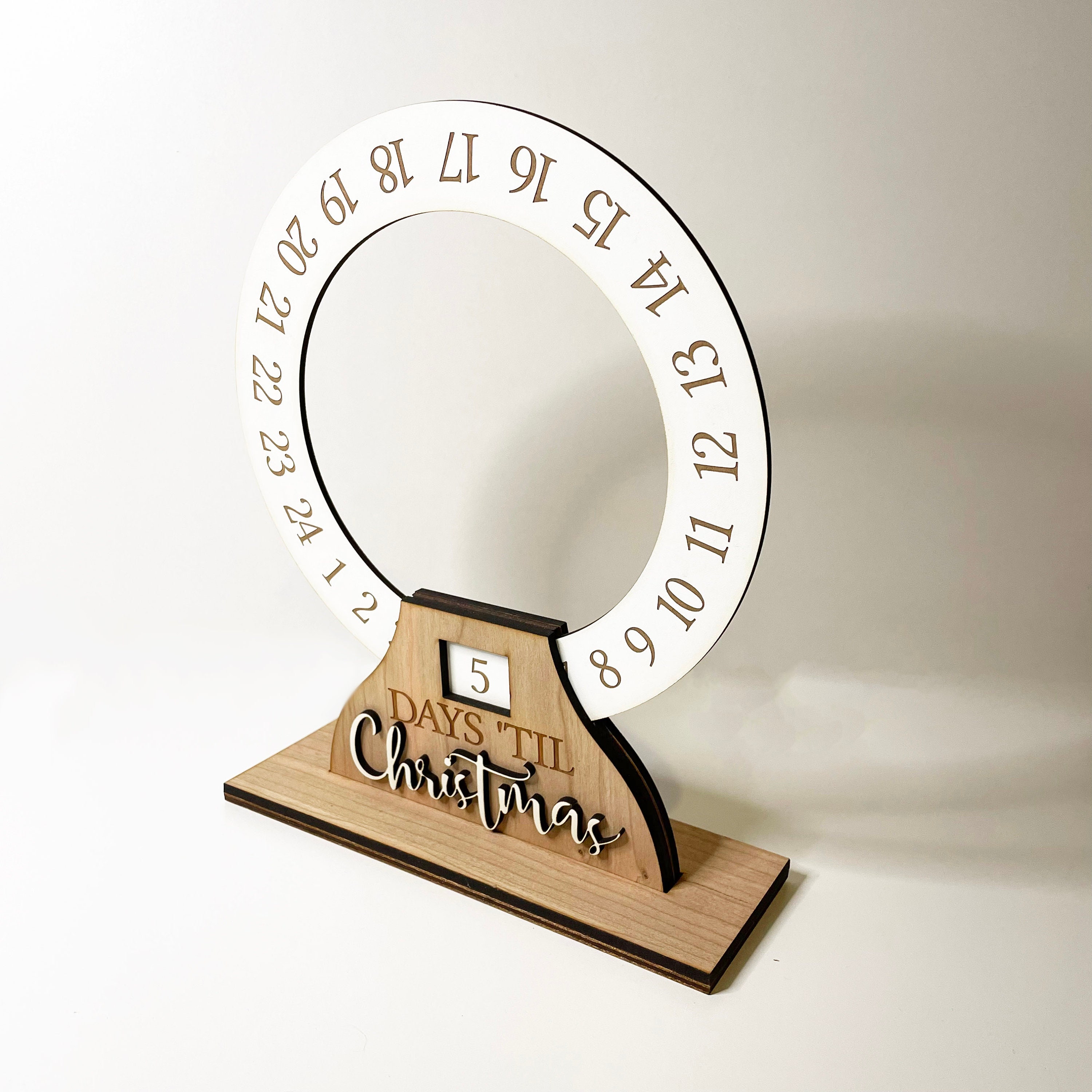 Christmas Countdown - Perpetual Calendar - Days Til Christmas - Advent ...