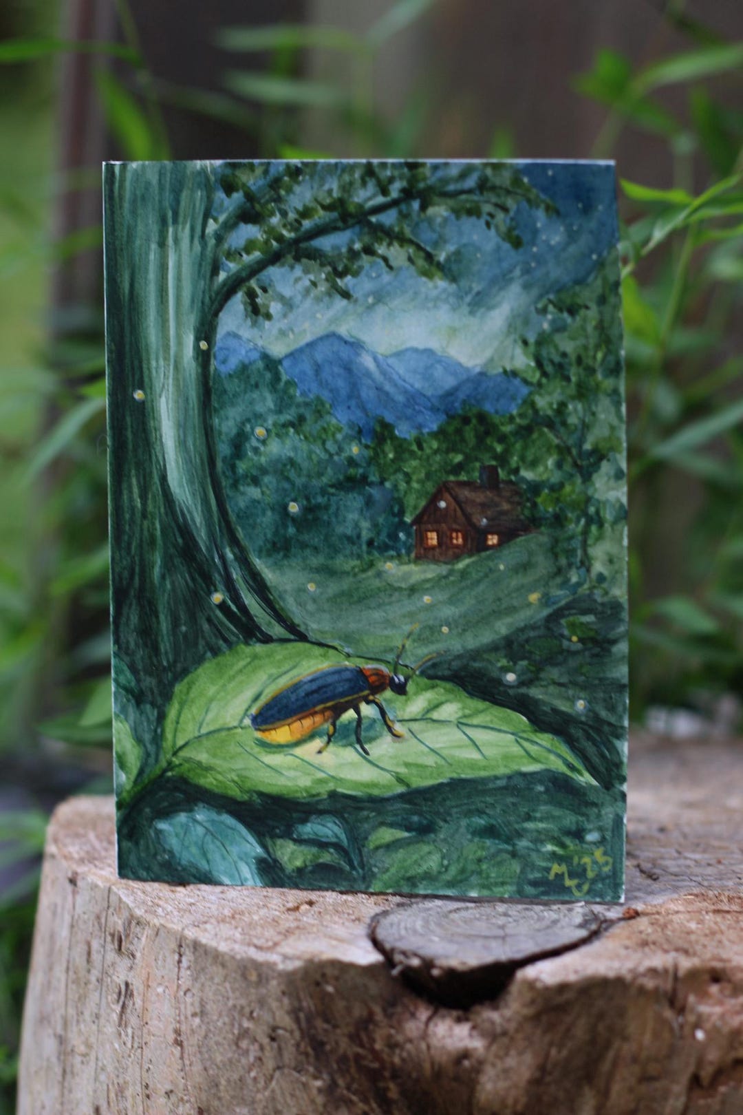 Firefly Sommer Aquarell Druck ~~~Nur digitaler Download~~~ - Etsy.de