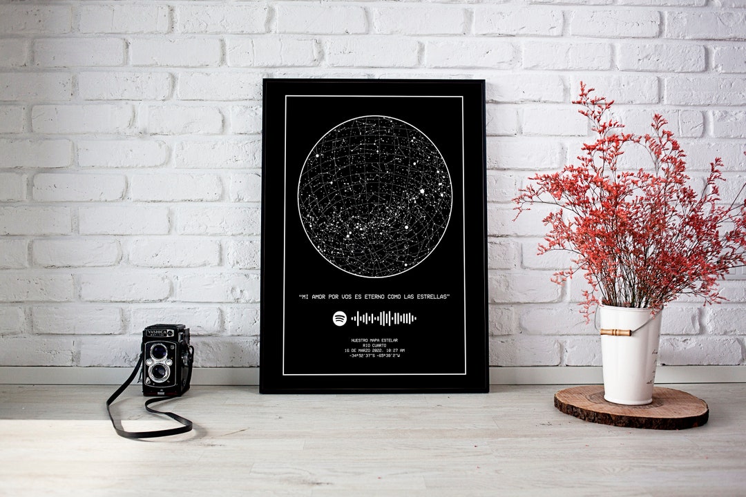 Personalized Printable Digital Star Map - Etsy