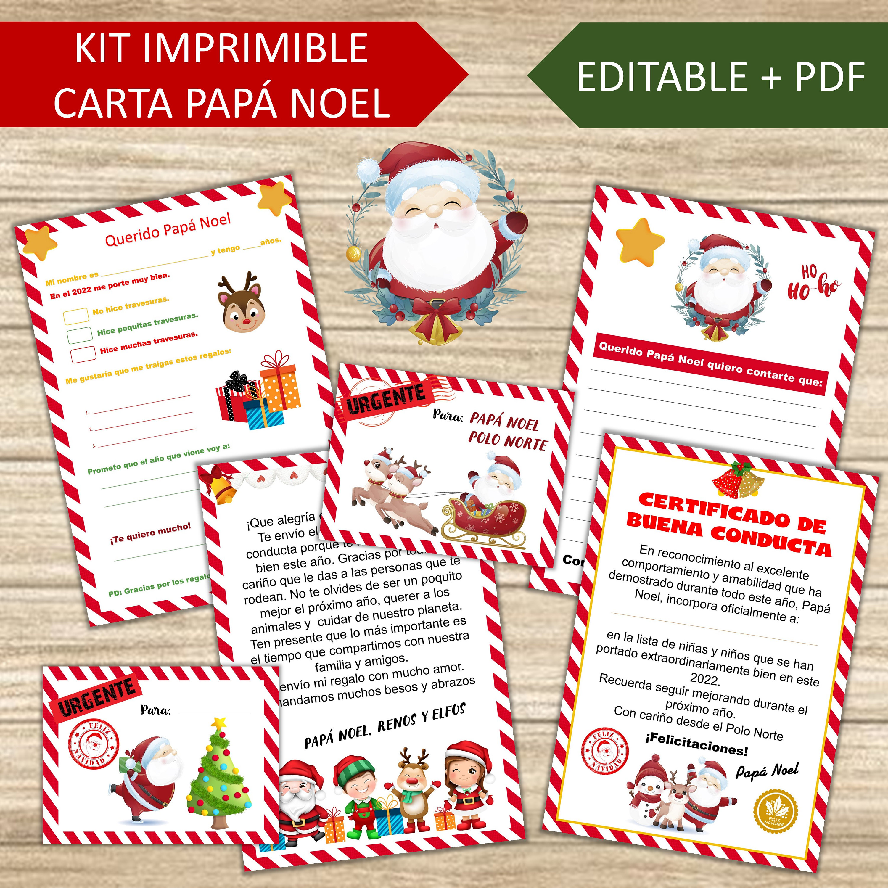Printable Kit Printable Christmas Letter to Santa Claus Santa Claus - Etsy