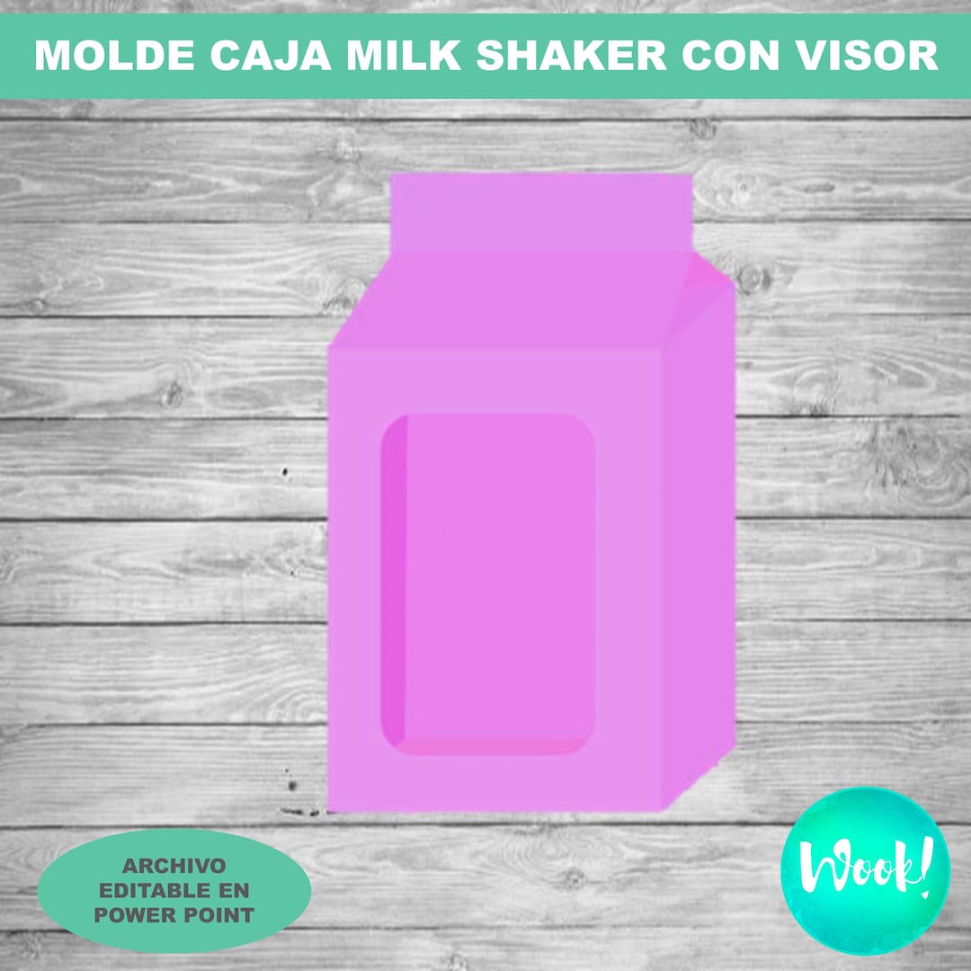Printable Kit Printable Milk Box Shaker Mold With Editable Viewer - Etsy