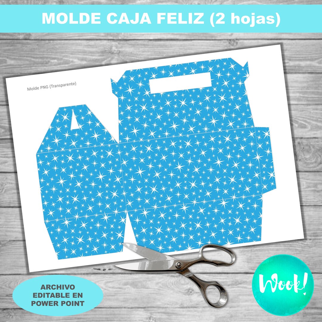 Printable Kit Printable Large Happy Meal Pattern Mold Editable - Etsy