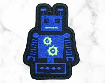 Iron on Robot Patch - Etsy