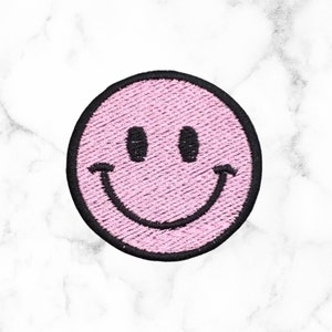 Smiley Face Patch, Happy Face Patch, Smiley Face Badge, Iron-on Patch ...