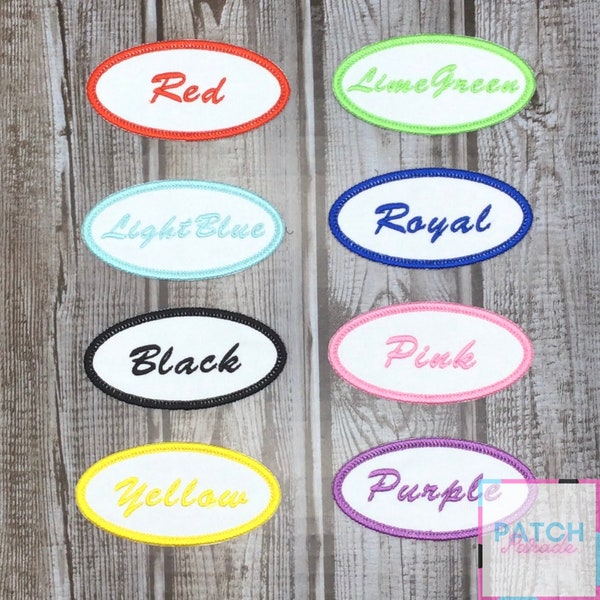 Iron on Patch Name Tag - Etsy