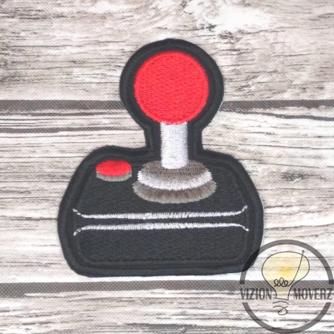 Vintage Video Game Controller Patch, Atari Inspired Gamer Patch, Iron ...