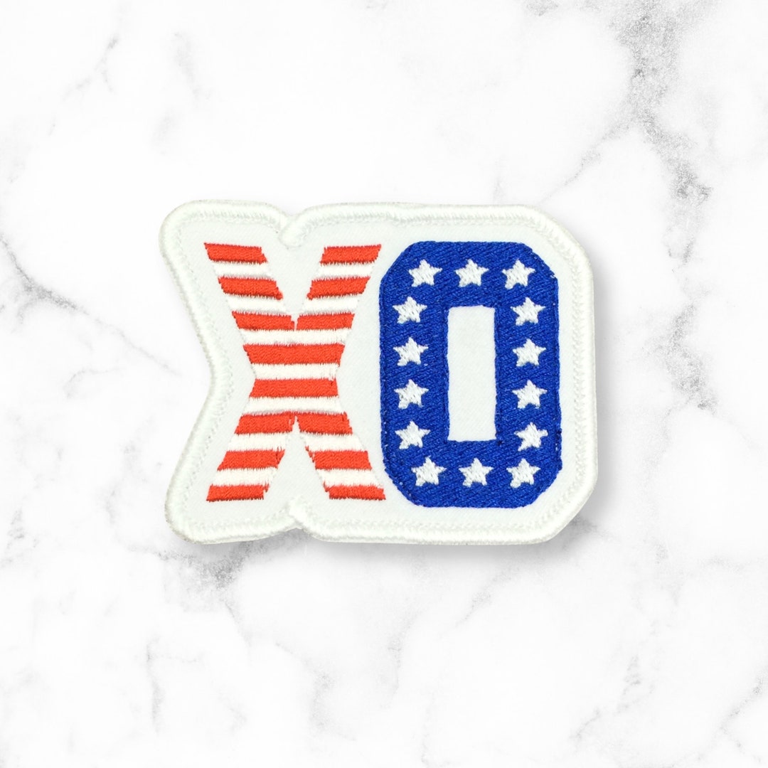 Iron-on XOXO America Flag Patch, I Love America Flag Patch, USA Patch ...